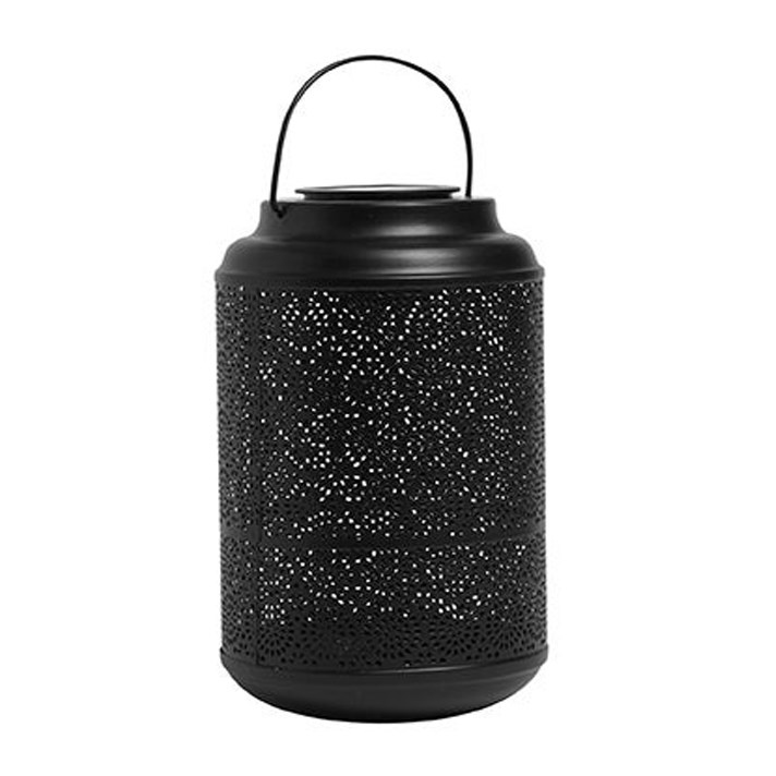 Sunburst Solar LED Lantern Black