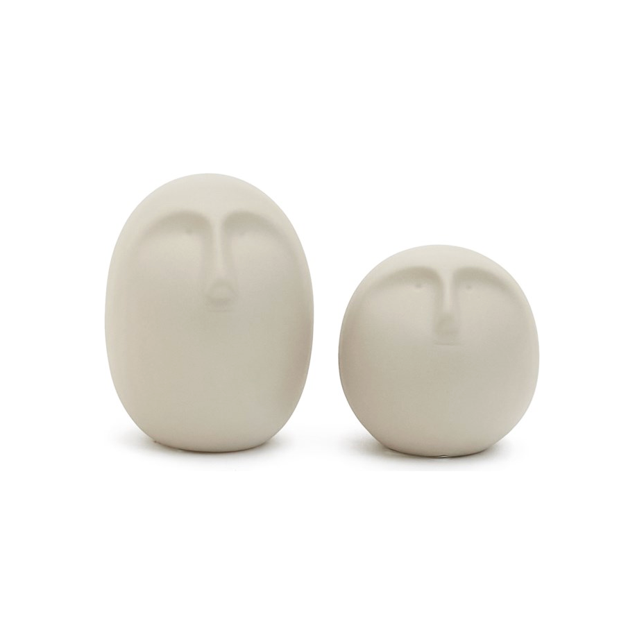 Sandy Ceramic Deco Face